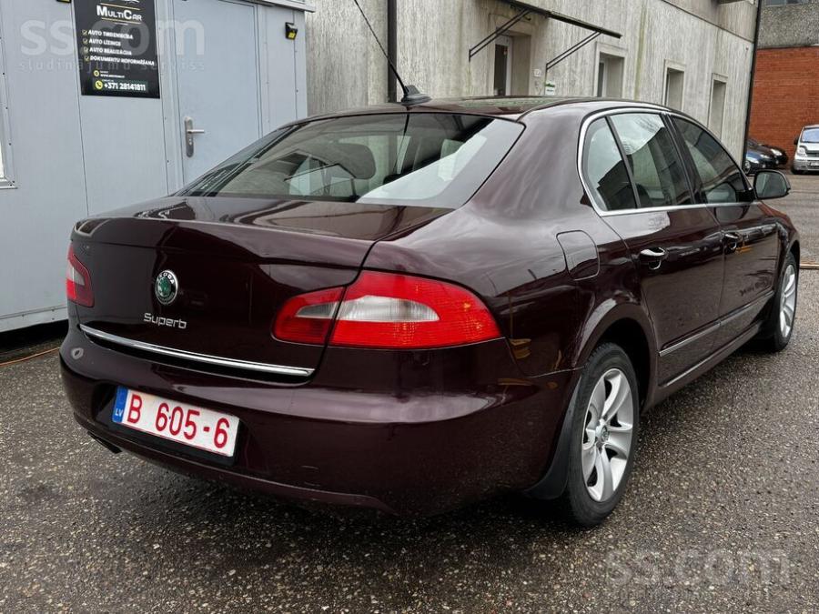 Sarkans Skoda SuperB 2008 Daugavpils, ar dzinēja tilpumu 2.00 L un nobraukumu 0 tūkst. km par 3450 €, foto 7 vietnē AUTOMOTO.COM.LV