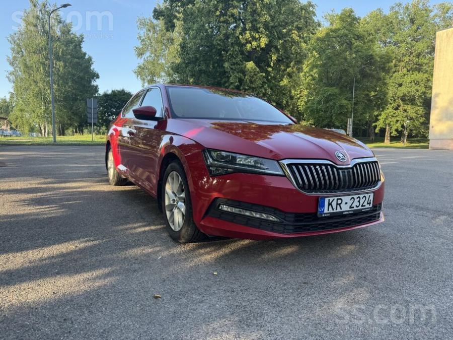Red Skoda SuperB 2020 in Ogre, with an engine capacity of 2.00 L and mileage of 186 thousand km for 18985 €, photo 1 on AUTOMOTO.COM.LV