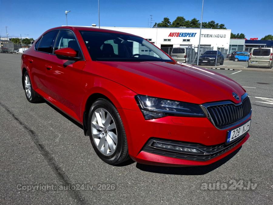 Red Skoda SuperB 2021 in Tallinn, with an engine capacity of 2.00 L and mileage of 134 thousand km for 21500 €, photo 4 on AUTOMOTO.COM.LV