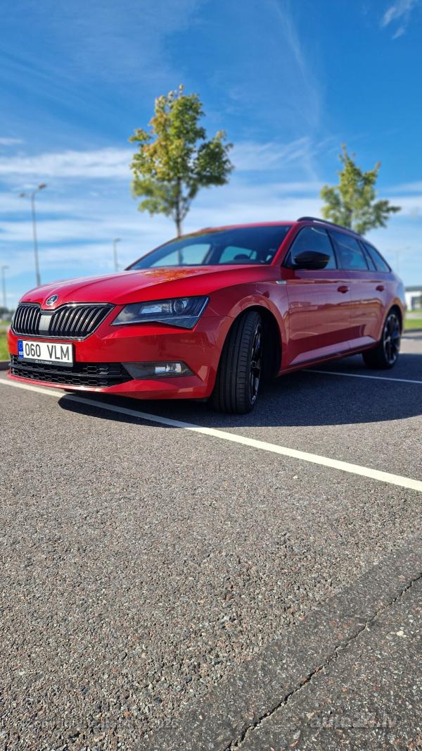 Red Skoda SuperB 2018 in Tallinn, with an engine capacity of 2.00 L and mileage of 219 thousand km for 19900 €, photo 3 on AUTOMOTO.COM.LV