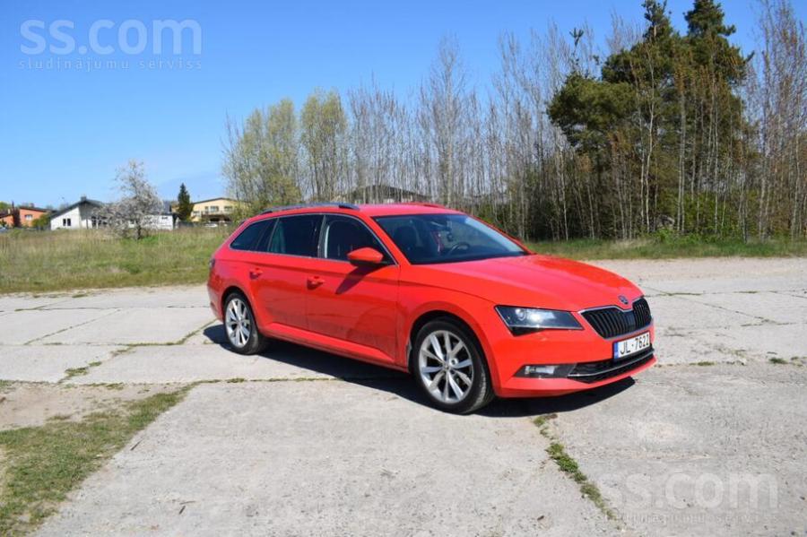 Red Skoda SuperB 2019 in Ventspils, with an engine capacity of 2.00 L and mileage of 90 thousand km for 17500 €, photo 1 on AUTOMOTO.COM.LV