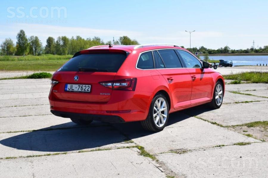 Red Skoda SuperB 2019 in Ventspils, with an engine capacity of 2.00 L and mileage of 90 thousand km for 17500 €, photo 6 on AUTOMOTO.COM.LV