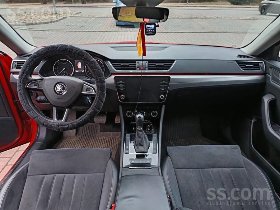 Red Skoda SuperB 2019 in Ventspils, with an engine capacity of 2.00 L and mileage of 90 thousand km for 17500 €, photo 10 on AUTOMOTO.COM.LV