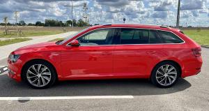 Red Skoda SuperB 2019 in Marijampole, with an engine capacity of 2.00 L and mileage of 175 thousand km for 17800 €, photo 3 on AUTOMOTO.COM.LV