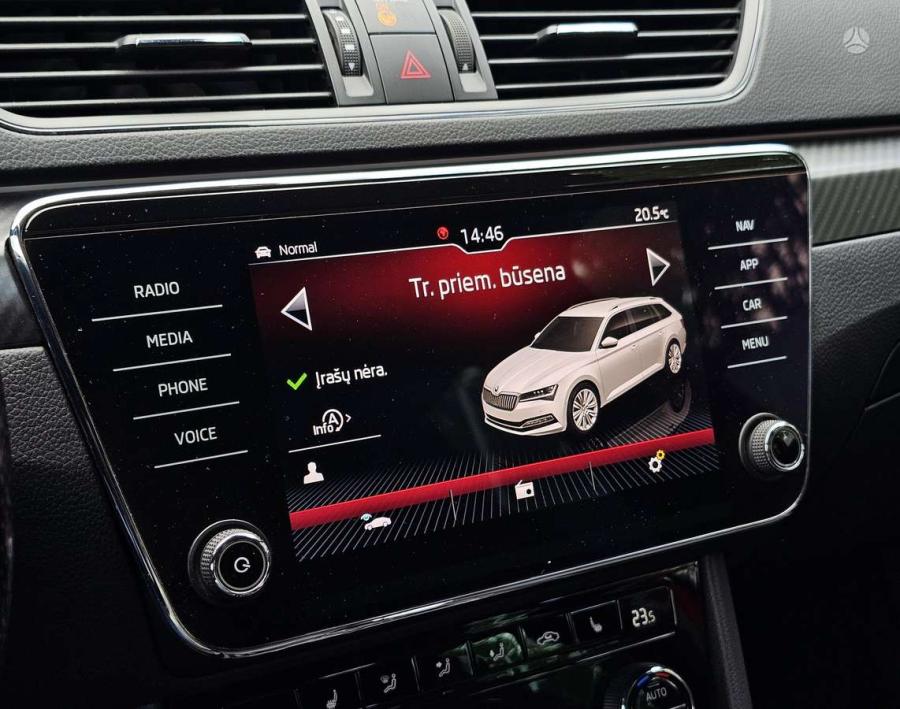 Sarkans Skoda SuperB 2020 Utena, ar dzinēja tilpumu 1.97 L un nobraukumu 193 tūkst. km par 16950 €, foto 36 vietnē AUTOMOTO.COM.LV