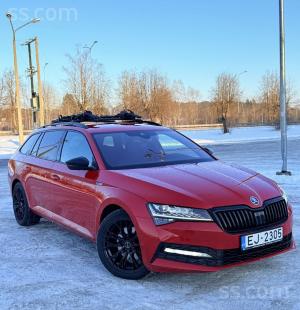 Red Skoda SuperB 2021 in Riga, with an engine capacity of 1.50 L and mileage of 117 thousand km for 24500 €, photo  on AUTOMOTO.COM.LV