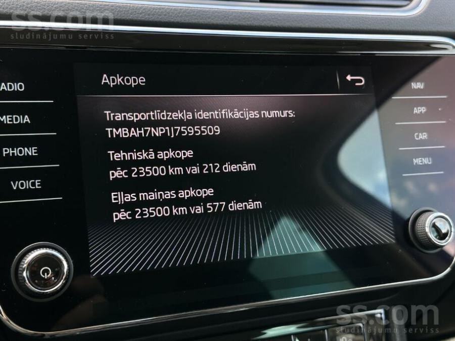 Skoda SuperB 2018 in Valmiera, with an engine capacity of 2.00 L and mileage of 199 thousand km for 12650 €, photo 21 on AUTOMOTO.COM.LV