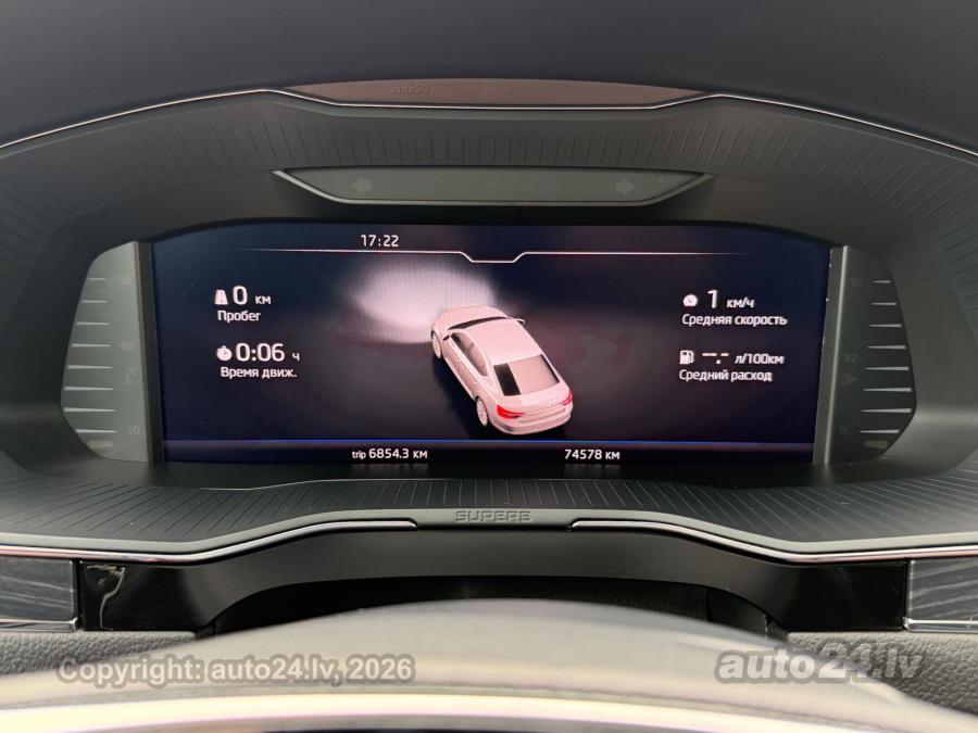 Skoda SuperB 2020 in Tallinn, with an engine capacity of 2.00 L and mileage of 75 thousand km for 25200 €, photo 8 on AUTOMOTO.COM.LV