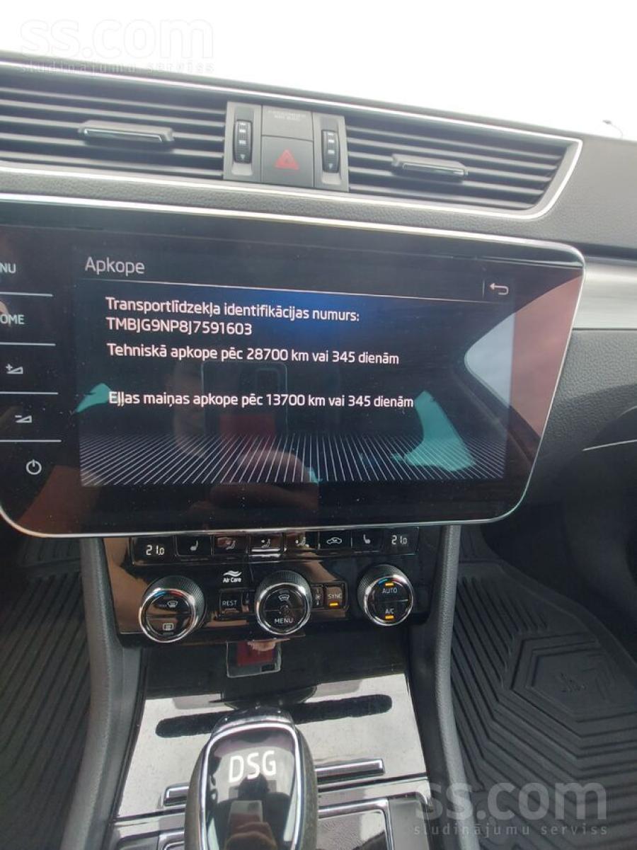 Skoda SuperB 2018 in Valmiera, with an engine capacity of 1.60 L and mileage of 236 thousand km for 11750 €, photo 26 on AUTOMOTO.COM.LV