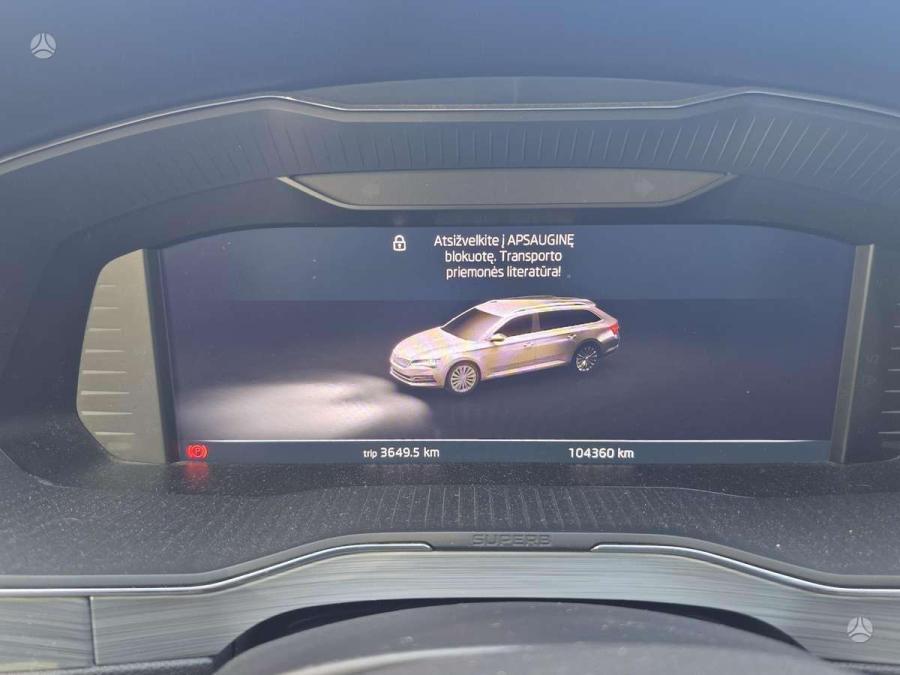 Skoda SuperB 2022 Kauņa, ar dzinēja tilpumu 1.97 L un nobraukumu 104 tūkst. km par 20500 €, foto 5 vietnē AUTOMOTO.COM.LV