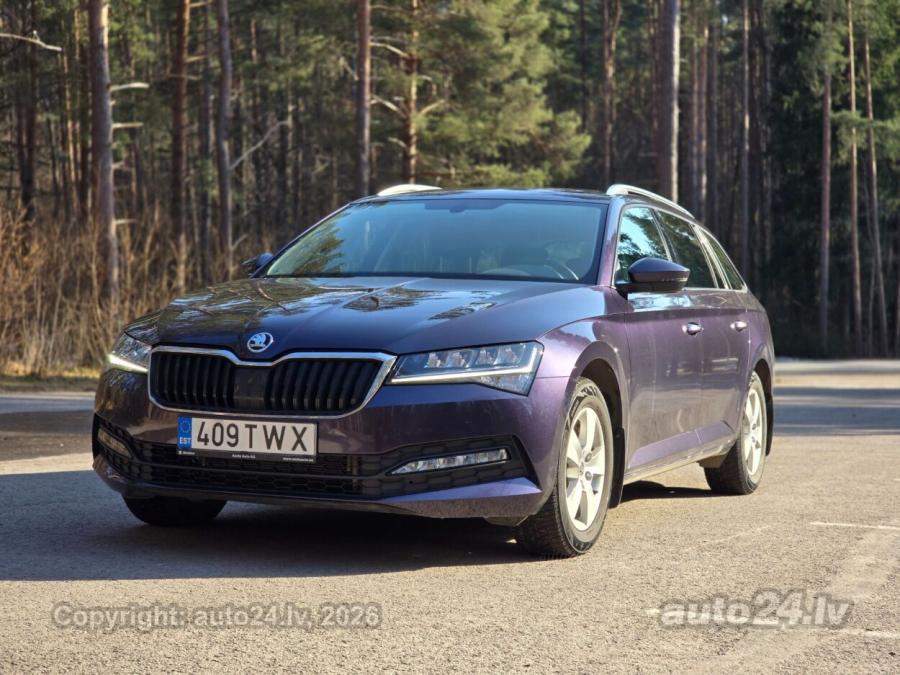 Violet Skoda SuperB 2023 in Rakvere, with an engine capacity of 1.50 L and mileage of 27 thousand km for 24000 €, photo 1 on AUTOMOTO.COM.LV