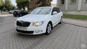 White Skoda SuperB 2009 in Klaipeda, with an engine capacity of 2.00 L and mileage of 334 thousand km for 3500 €, photo  on AUTOMOTO.COM.LV