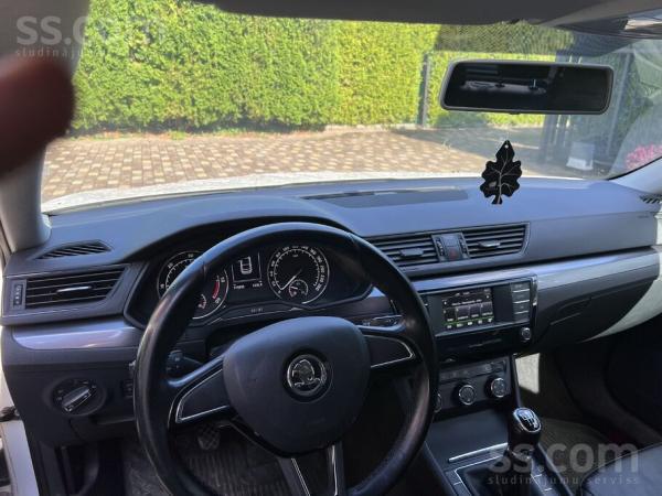 White Skoda SuperB 2016 in Jurmala, with an engine capacity of 1.60 L and mileage of 180 thousand km for 8500 €, photo 6 on AUTOMOTO.COM.LV