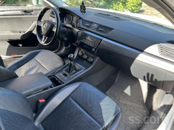 White Skoda SuperB 2016 in Jurmala, with an engine capacity of 1.60 L and mileage of 180 thousand km for 8500 €, photo 7 on AUTOMOTO.COM.LV