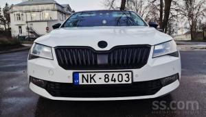 Balts Skoda SuperB 2018 Rīga, ar dzinēja tilpumu 1.60 L un nobraukumu 203 tūkst. km par 12250 €, foto  vietnē AUTOMOTO.COM.LV