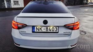 White Skoda SuperB 2018 in Riga, with an engine capacity of 1.60 L and mileage of 203 thousand km for 12250 €, photo 10 on AUTOMOTO.COM.LV