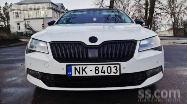 White Skoda SuperB 2018 in Riga, with an engine capacity of 1.60 L and mileage of 208 thousand km for 9990 €, photo 1 on AUTOMOTO.COM.LV
