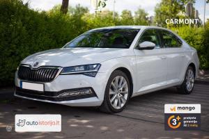 Balts Skoda SuperB 2020 Viļņa, ar dzinēja tilpumu 1.50 L un nobraukumu 204 tūkst. km par 13600 €, foto  vietnē AUTOMOTO.COM.LV