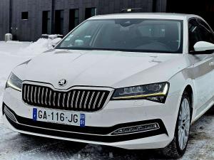 White Skoda SuperB 2021 in Taurage, with an engine capacity of 1.97 L and mileage of 171 thousand km for 15500 €, photo 10 on AUTOMOTO.COM.LV