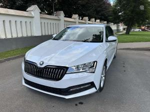 White Skoda SuperB 2024 in Taurage, with an engine capacity of 1.97 L and mileage of 16 thousand km for 19500 €, photo  on AUTOMOTO.COM.LV