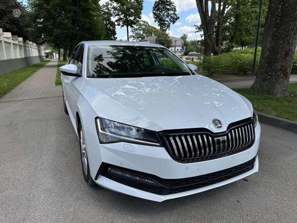 White Skoda SuperB 2024 in Taurage, with an engine capacity of 1.97 L and mileage of 16 thousand km for 19500 €, photo 3 on AUTOMOTO.COM.LV