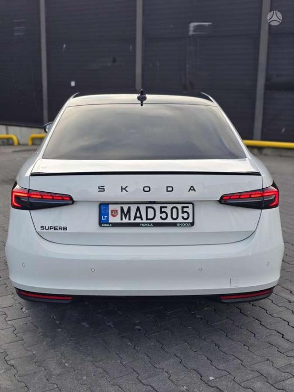 Balts Skoda SuperB 2025 Klaipėda, ar dzinēja tilpumu 1.97 L un nobraukumu 26 tūkst. km par 38800 €, foto 8 vietnē AUTOMOTO.COM.LV