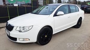 White Skoda SuperB 2012 in Riga, with an engine capacity of 2.00 L and mileage of 389 thousand km for 3900 €, photo  on AUTOMOTO.COM.LV