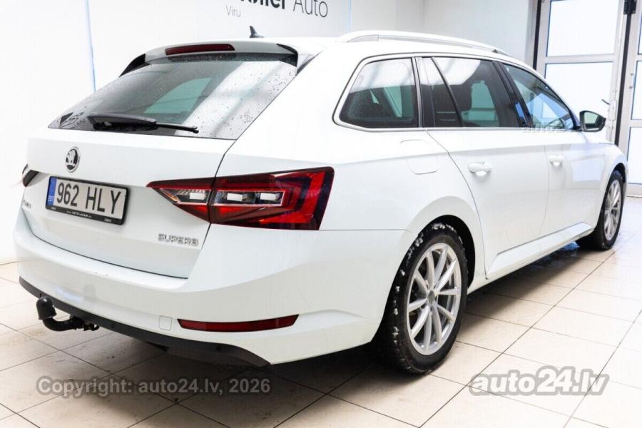 White Skoda SuperB 2016 in Johvi, with an engine capacity of 2.00 L and mileage of 250 thousand km for 10300 €, photo 7 on AUTOMOTO.COM.LV