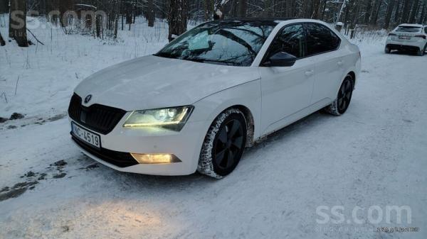 White Skoda SuperB 2018 in Riga, with an engine capacity of 2.00 L and mileage of 246 thousand km for 9699 €, photo 1 on AUTOMOTO.COM.LV