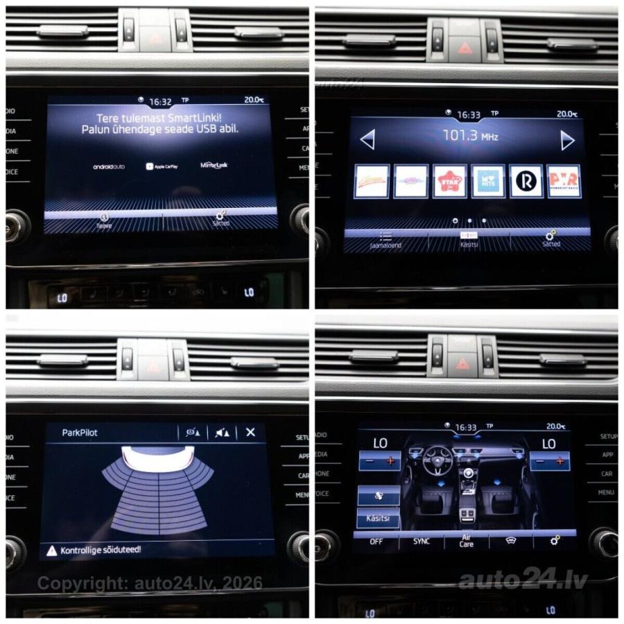 White Skoda SuperB 2020 in Johvi, with an engine capacity of 2.00 L and mileage of 115 thousand km for 19000 €, photo 21 on AUTOMOTO.COM.LV