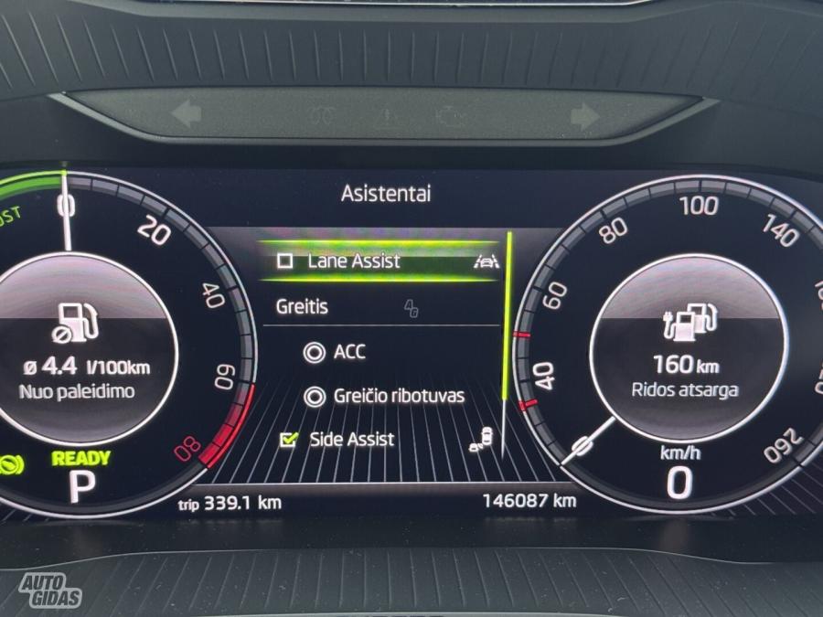 White Skoda SuperB 2020 in Avizieniai, with an engine capacity of 1.40 L and mileage of 146 thousand km for 18650 €, photo 18 on AUTOMOTO.COM.LV