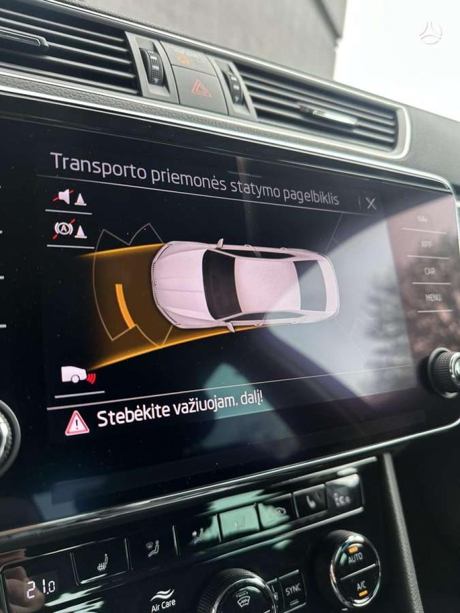 White Skoda SuperB 2020 in Klaipeda, with an engine capacity of 1.40 L and mileage of 75 thousand km for 21800 €, photo 29 on AUTOMOTO.COM.LV