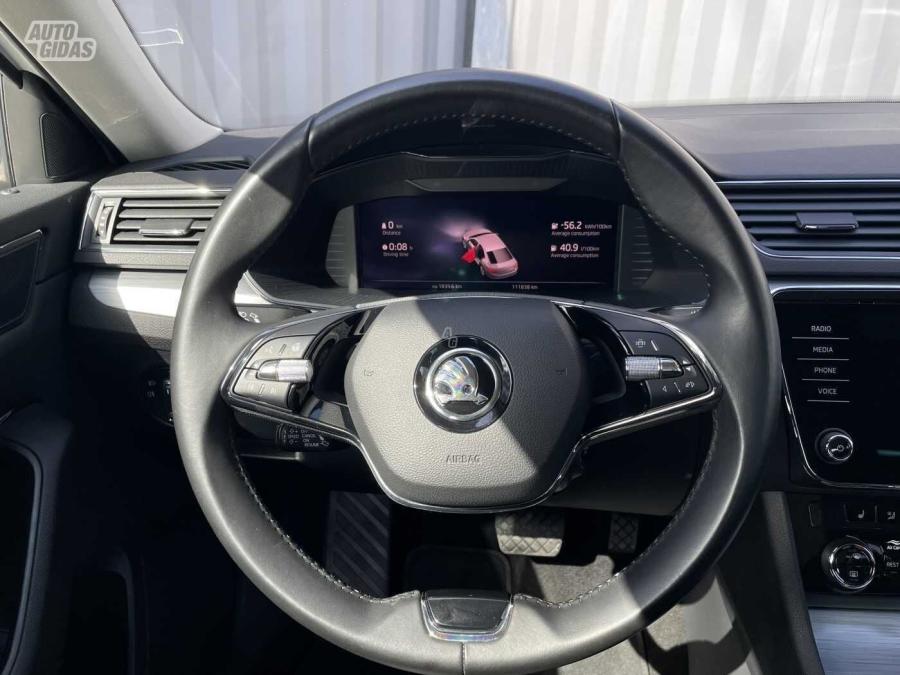 White Skoda SuperB 2021 in Vilnius, with an engine capacity of 1.40 L and mileage of 112 thousand km for 17500 €, photo 12 on AUTOMOTO.COM.LV