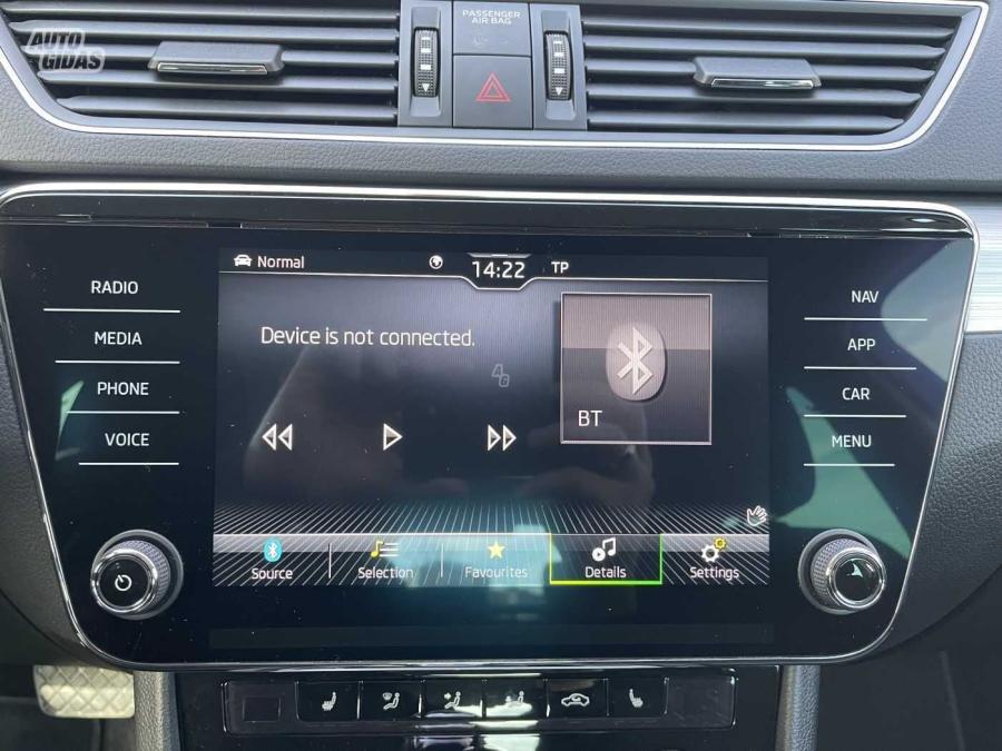 White Skoda SuperB 2021 in Vilnius, with an engine capacity of 1.40 L and mileage of 112 thousand km for 17500 €, photo 16 on AUTOMOTO.COM.LV