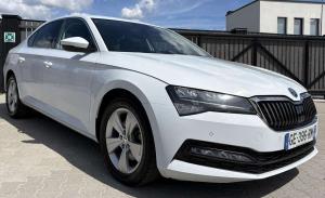 White Skoda SuperB 2022 in Kaunas, with an engine capacity of 1.97 L and mileage of 290 thousand km for 12999 €, photo  on AUTOMOTO.COM.LV
