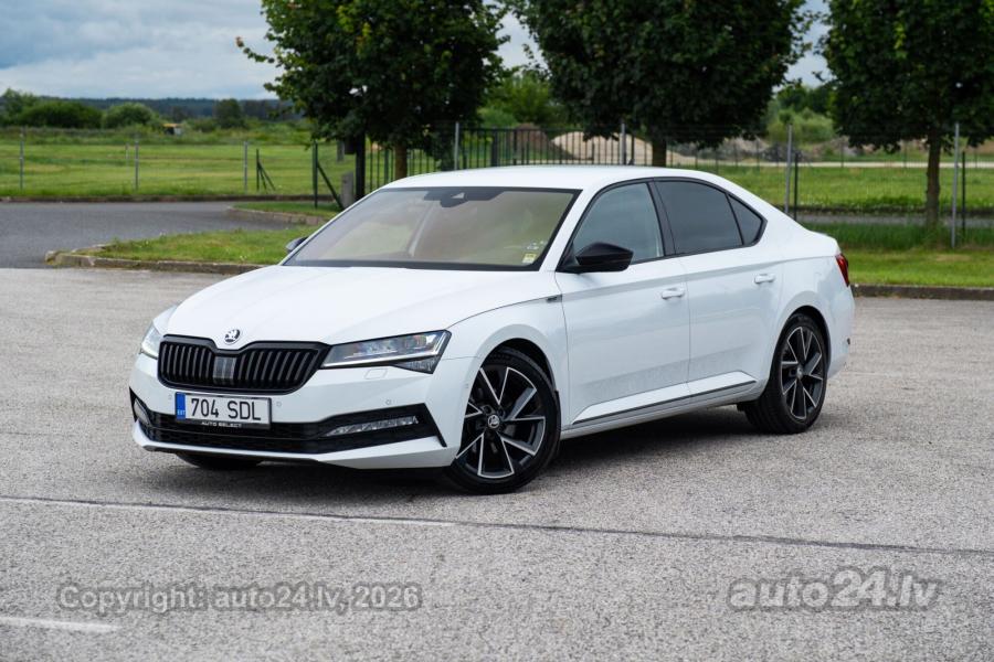 White Skoda SuperB 2022 in Tartu, with an engine capacity of 2.00 L and mileage of 127 thousand km for 25900 €, photo 1 on AUTOMOTO.COM.LV