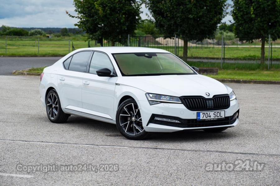 White Skoda SuperB 2022 in Tartu, with an engine capacity of 2.00 L and mileage of 127 thousand km for 25900 €, photo 4 on AUTOMOTO.COM.LV