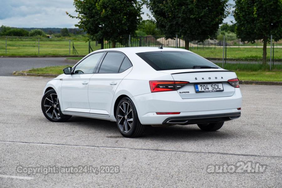 White Skoda SuperB 2022 in Tartu, with an engine capacity of 2.00 L and mileage of 127 thousand km for 25900 €, photo 5 on AUTOMOTO.COM.LV