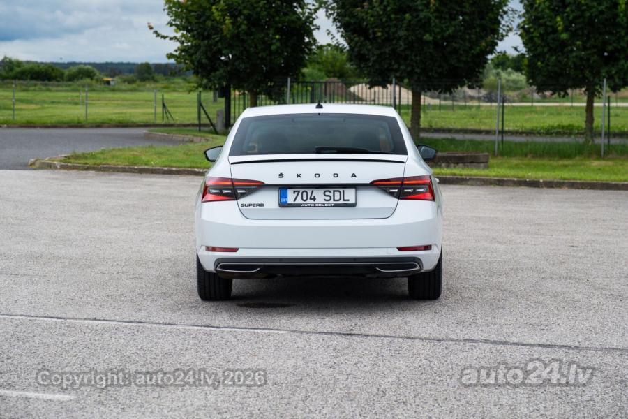 White Skoda SuperB 2022 in Tartu, with an engine capacity of 2.00 L and mileage of 127 thousand km for 25900 €, photo 6 on AUTOMOTO.COM.LV