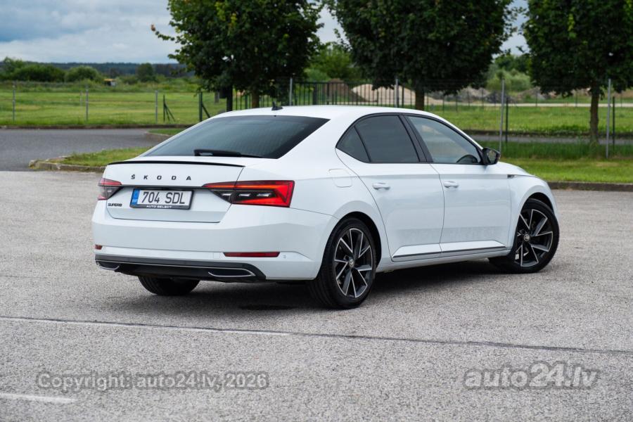 White Skoda SuperB 2022 in Tartu, with an engine capacity of 2.00 L and mileage of 127 thousand km for 25900 €, photo 7 on AUTOMOTO.COM.LV