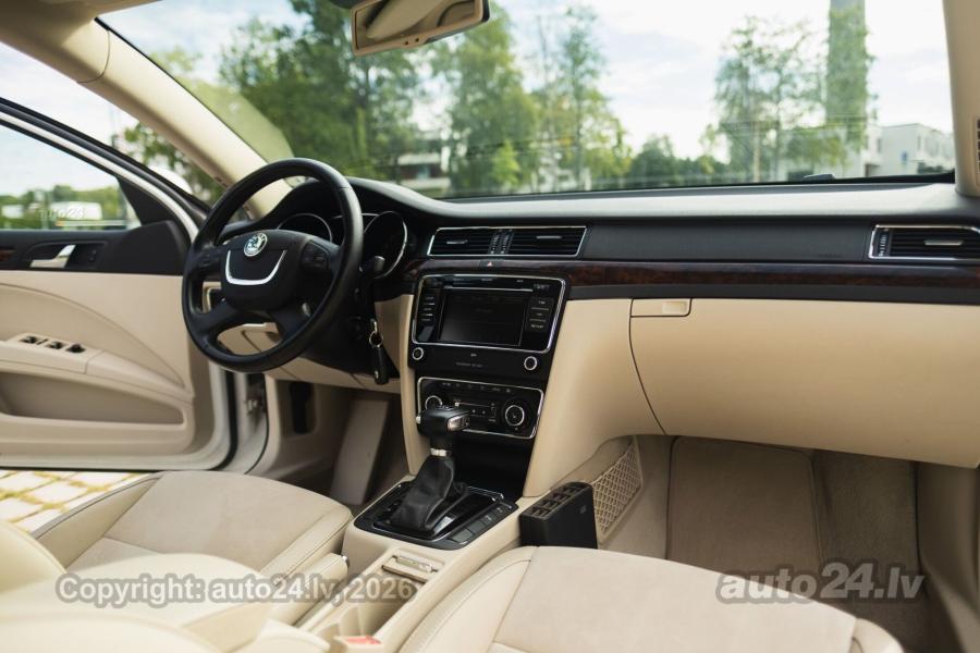 White Skoda SuperB 2011 in Tallinn, with an engine capacity of 2.00 L and mileage of 197 thousand km for 5000 €, photo 14 on AUTOMOTO.COM.LV