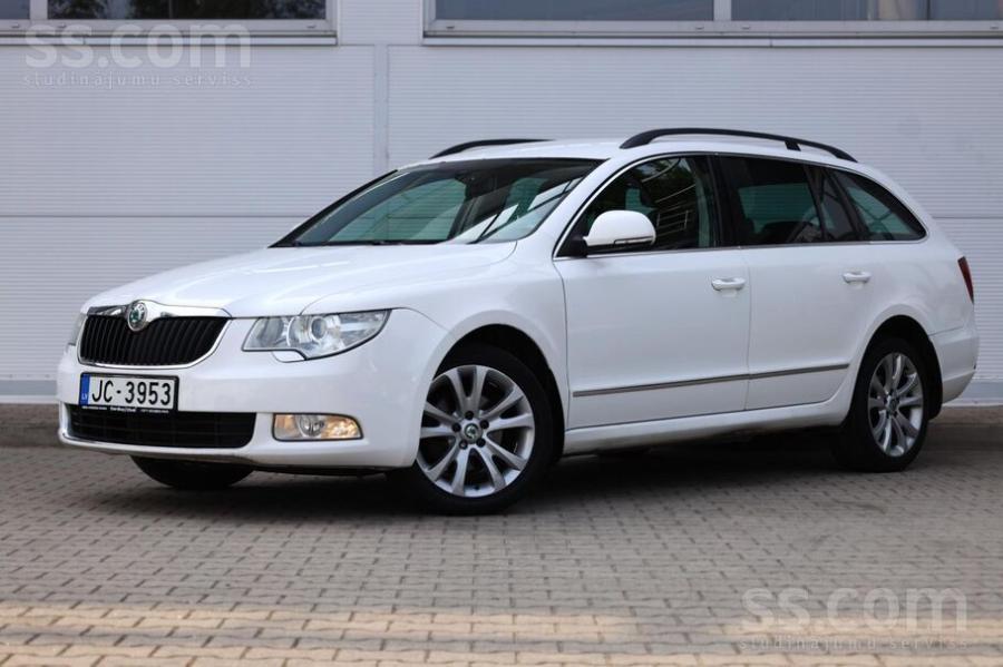 White Skoda SuperB 2012 in Riga, with an engine capacity of 1.60 L and mileage of 0 thousand km for 3495 €, photo 1 on AUTOMOTO.COM.LV