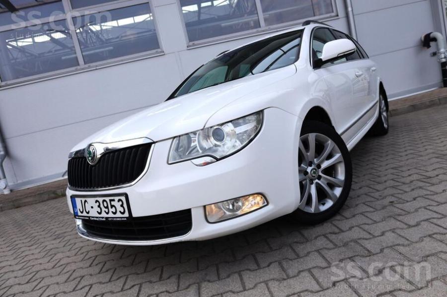 White Skoda SuperB 2012 in Riga, with an engine capacity of 1.60 L and mileage of 0 thousand km for 3495 €, photo 3 on AUTOMOTO.COM.LV