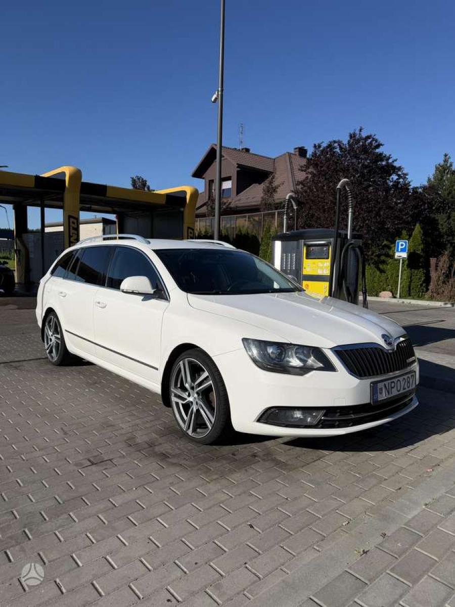 White Skoda SuperB 2014 in Kaunas, with an engine capacity of 1.60 L and mileage of 234 thousand km for 6999 €, photo 1 on AUTOMOTO.COM.LV