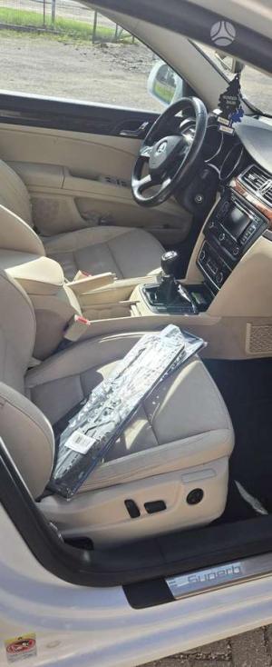 White Skoda SuperB 2014 in Radviliskis, with an engine capacity of 1.60 L and mileage of 309 thousand km for 6300 €, photo 5 on AUTOMOTO.COM.LV