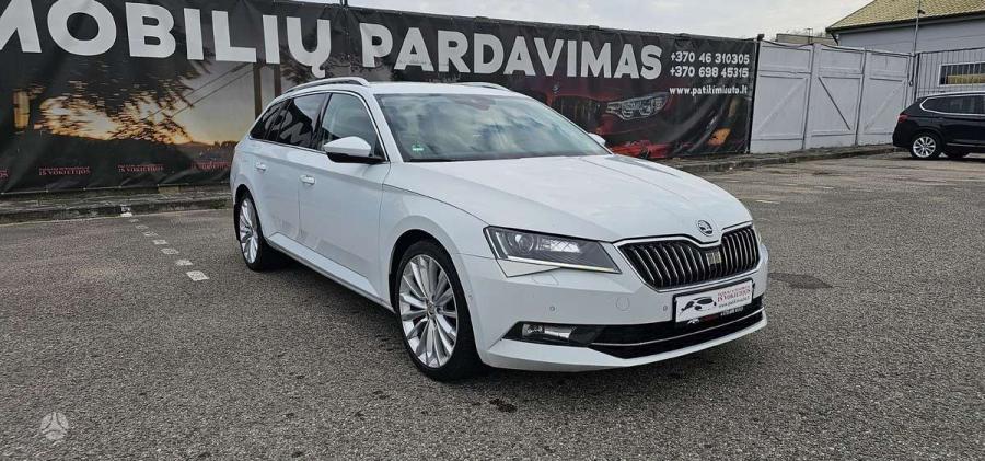 White Skoda SuperB 2015 in Klaipeda, with an engine capacity of 1.97 L and mileage of 251 thousand km for 11700 €, photo 3 on AUTOMOTO.COM.LV