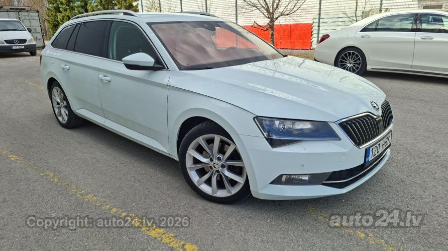 White Skoda SuperB 2015 in Tallinn, with an engine capacity of 2.00 L and mileage of 285 thousand km for 11160 €, photo 7 on AUTOMOTO.COM.LV