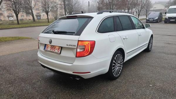 White Skoda SuperB 2015 in Riga, with an engine capacity of 2.00 L and mileage of 226 thousand km for 8950 €, photo 5 on AUTOMOTO.COM.LV
