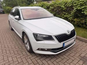 White Skoda SuperB 2015 in Jonava, with an engine capacity of 1.97 L and mileage of 203 thousand km for 10285 €, photo  on AUTOMOTO.COM.LV