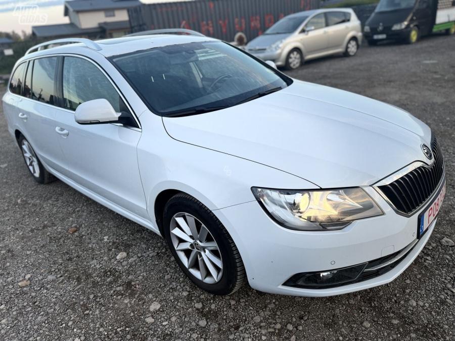 White Skoda SuperB 2015 in Kaunas, with an engine capacity of 1.60 L and mileage of 215 thousand km for 5450 €, photo 1 on AUTOMOTO.COM.LV